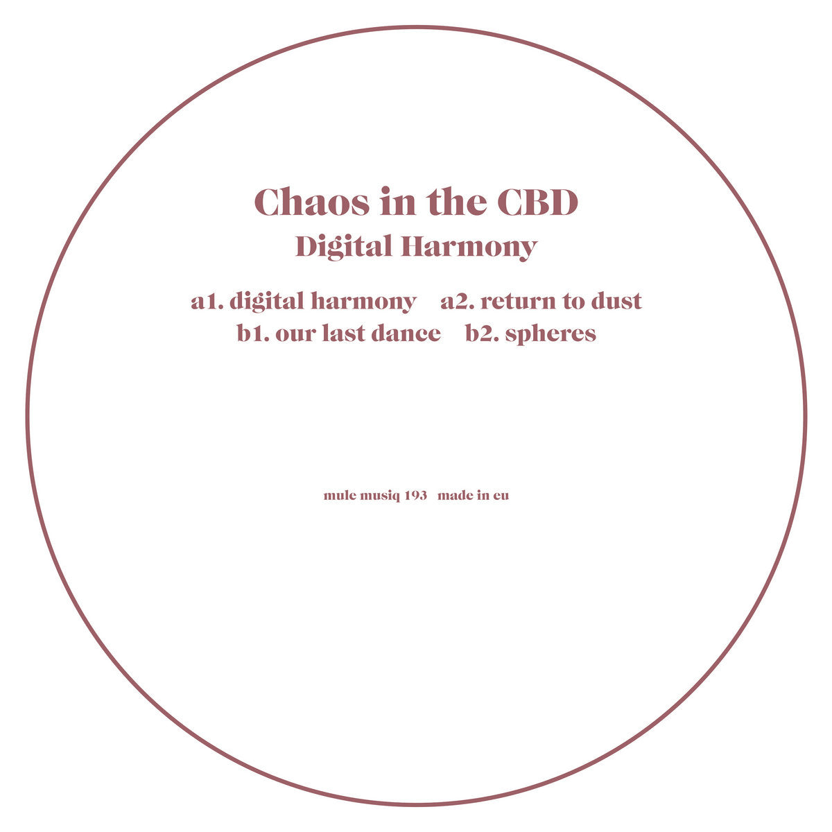 Digital Harmony – Chaos In The CBD